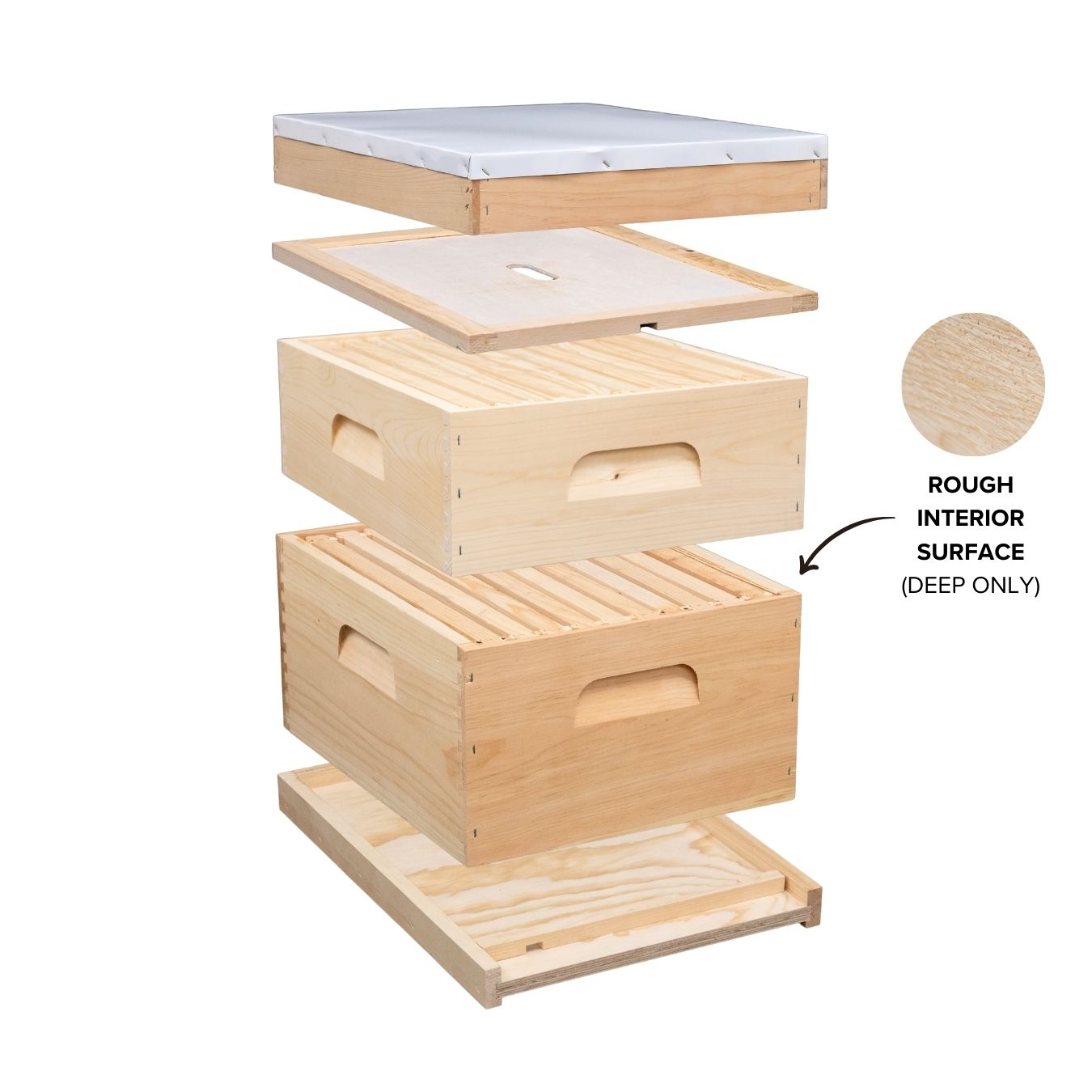 Propola® 10-Frame Assembled Hive Kit | Single Deep & Single Medium ...