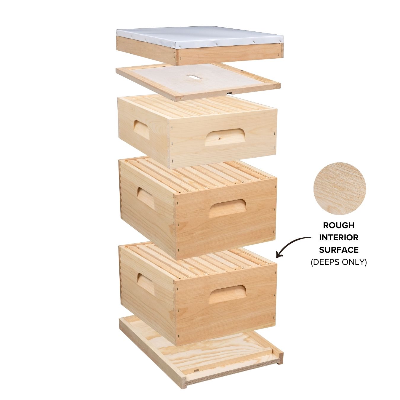 Propola® 10-Frame Assembled Hive Kit | Double Deep & Single Medium ...